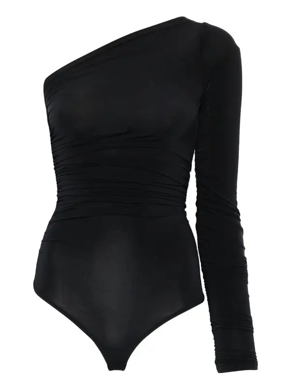 Wolford One Shoulder Bodysuit - Black