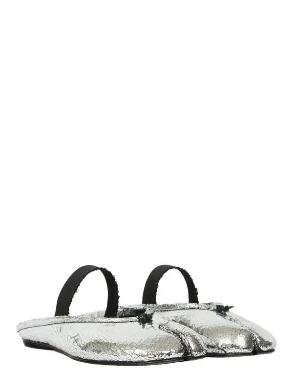 MAISON MARGIELA Ballerina Shoes - Silver/black