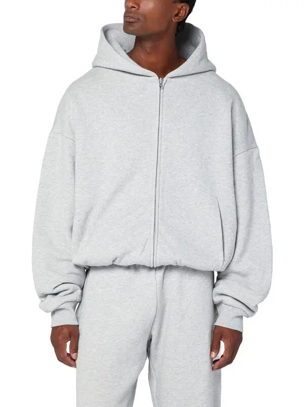 ENTIRE STUDIOS Zip Cotton Sweatshirt - Grey