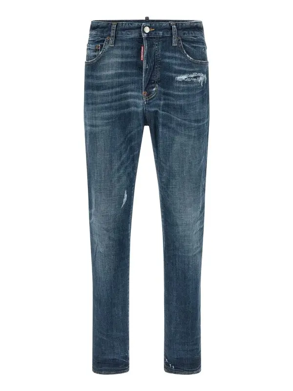 Dsquared2 642' Straight Leg Jeans - Blue