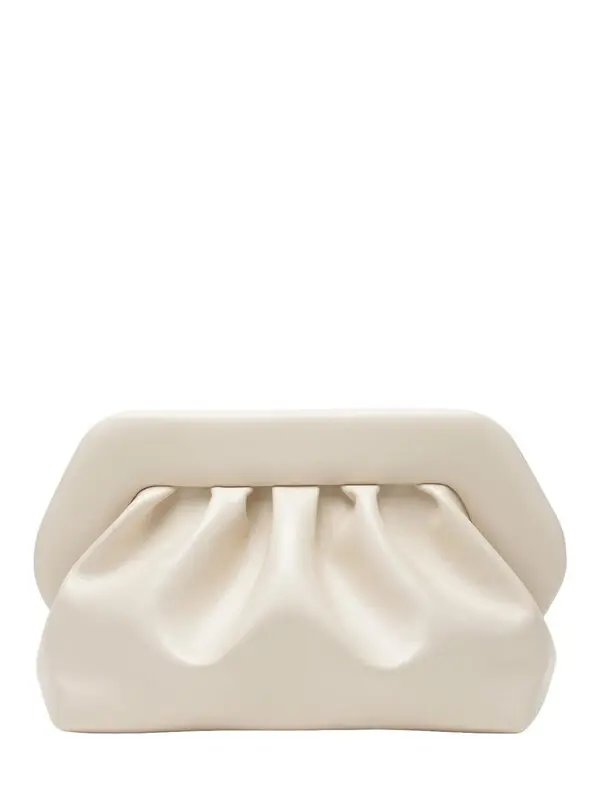THEMOIRE Large Tia Clutch - White