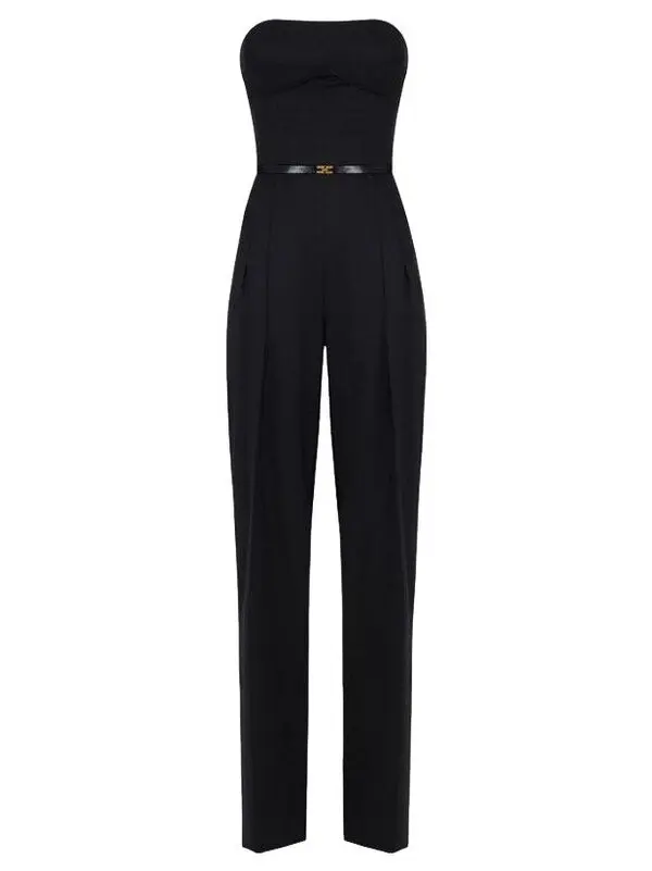 Elisabetta Franchi Belted Jumpsuit - Nero