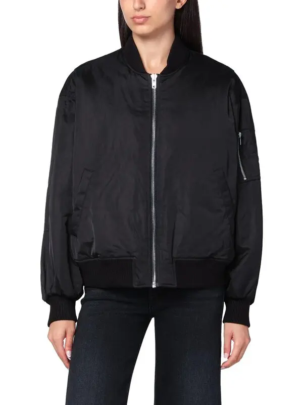 IVY OAK Jacket In Shiny Fabric - Black