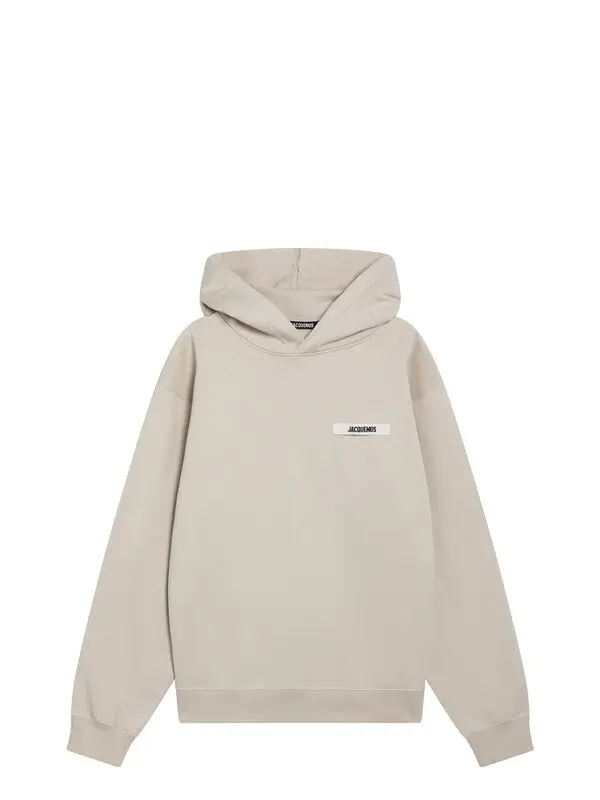 Jacquemus Grosgrain Logo Hoodie - Beige