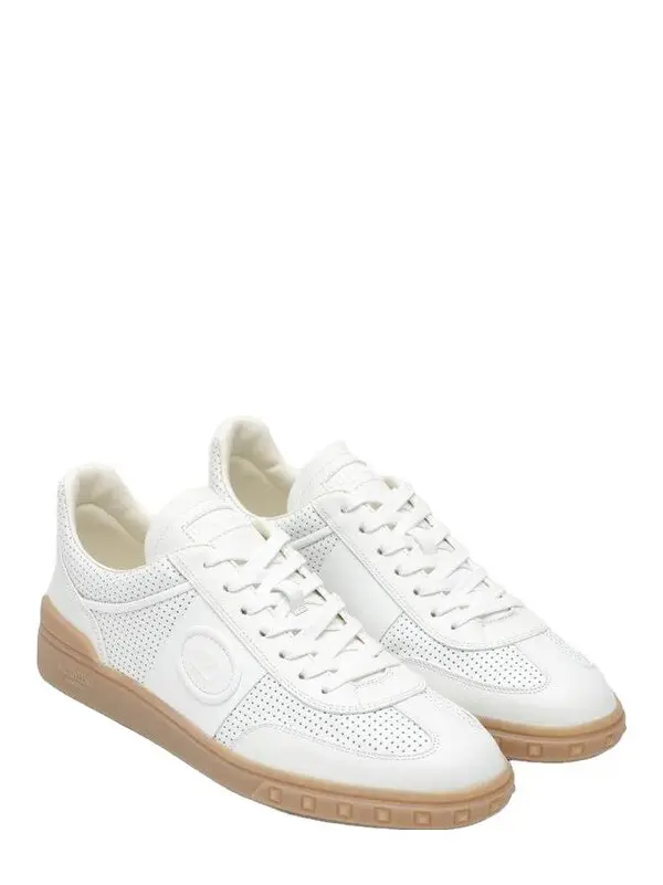 Valentino Garavani Upvillage Perforated Leather Sneakers - White