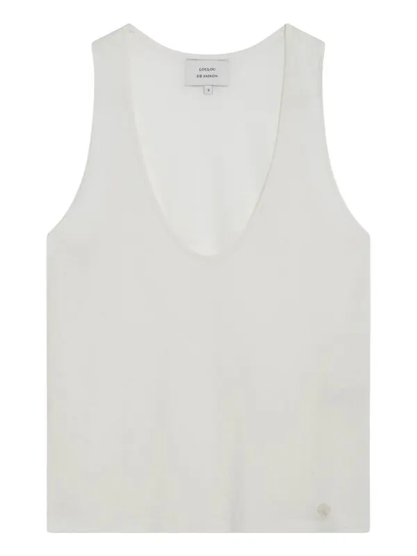 Loulou De Saison Jersey Tank Top - White