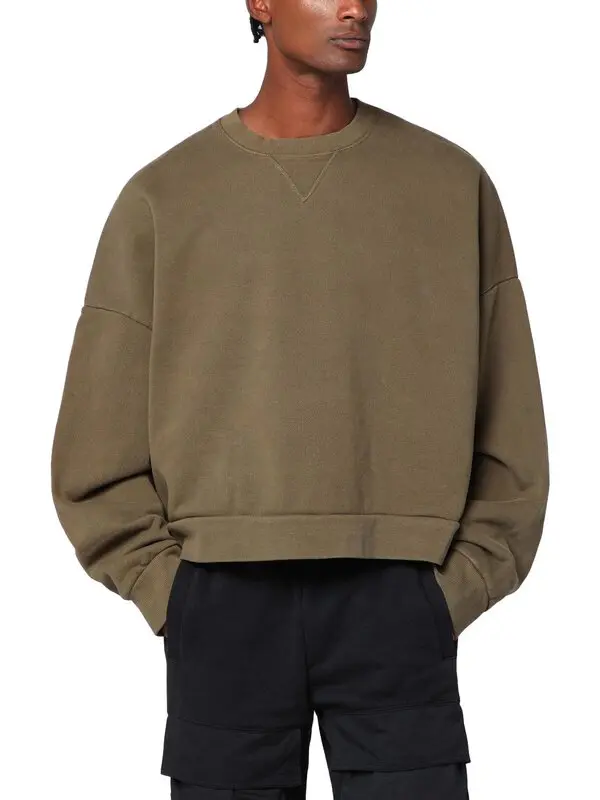 ENTIRE STUDIOS Military Cotton Sweatshirt - Green