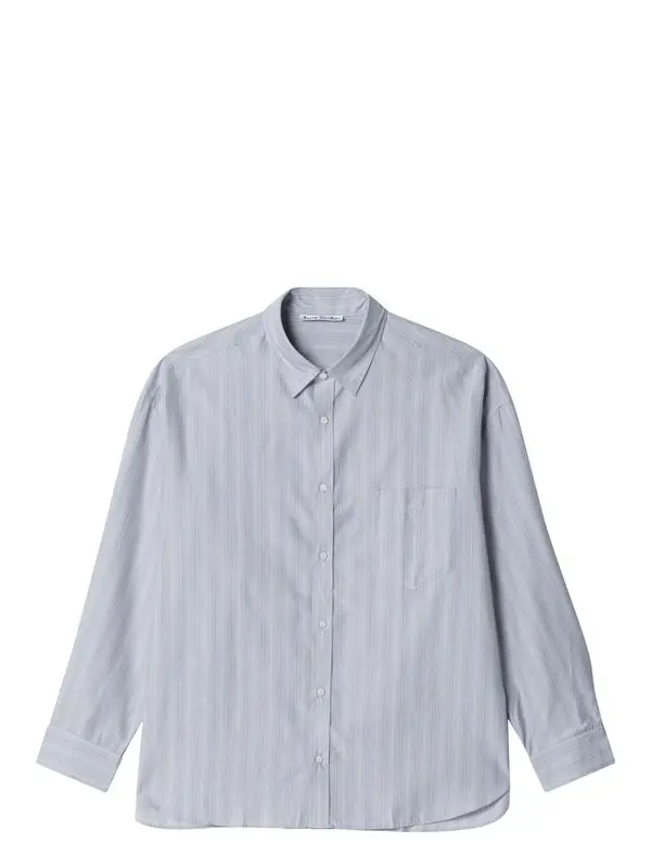Acne Studios Striped Button Up - Grey