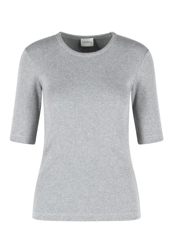 Closed Stretch Cotton T-shirt - Grey