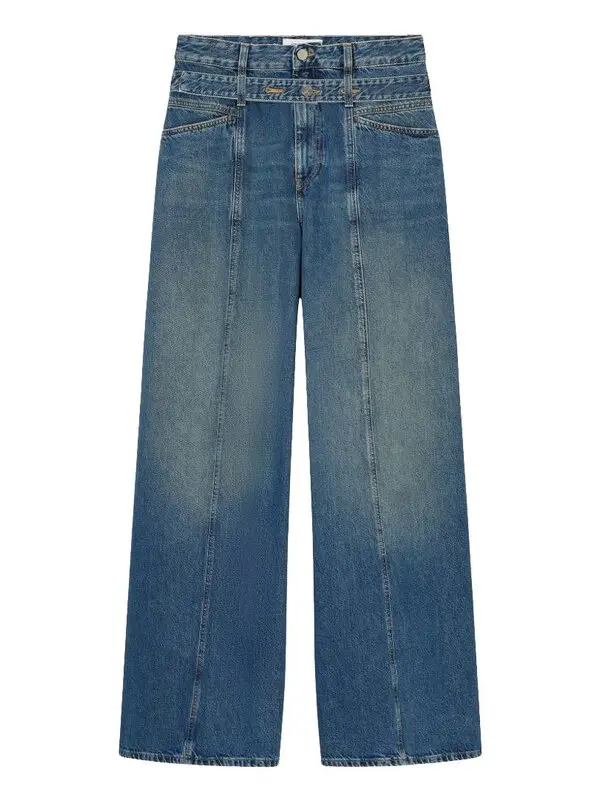 Closed Cotton Denim Wide Leg Jeans - Blue