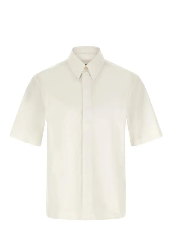 JIL SANDER Logo Embroidery Shirt - White