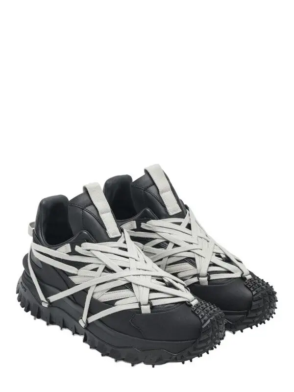 MONCLER + RICK OWENS Trailgrip Magalace Sneakers - Black