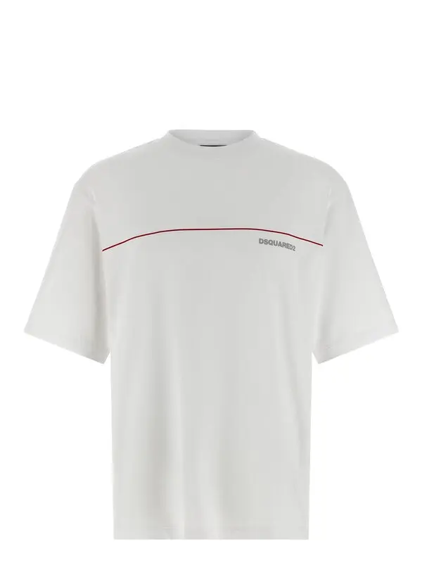 Dsquared2 Printed T Shirt - White