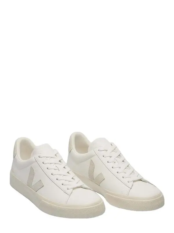 VEJA Campo Leather And Suede Sneakers - White