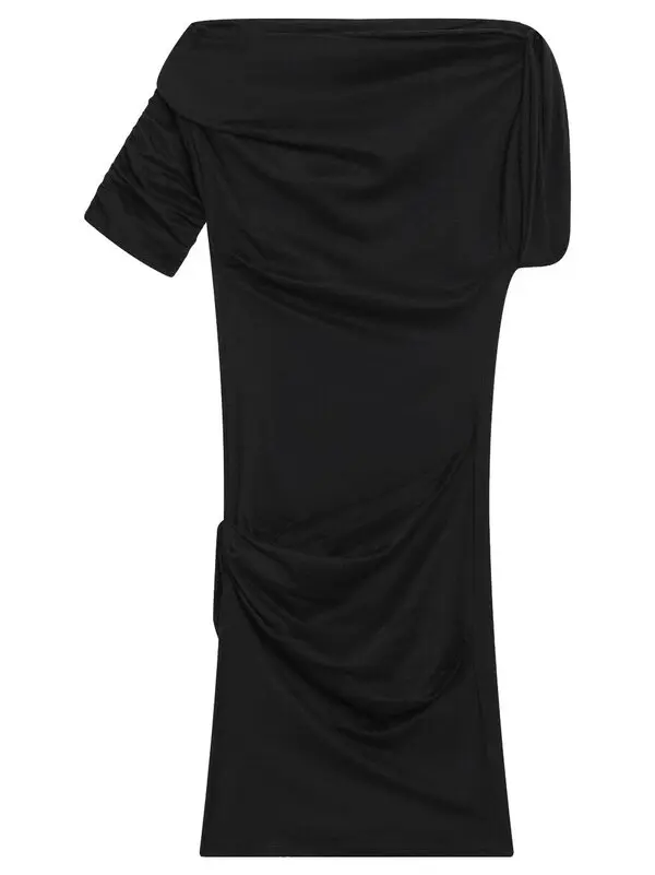 Jacquemus Draped Mini Dress - Black