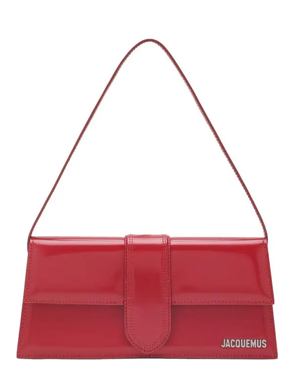 Jacquemus Le Bambino Long Patent Leather Bag - Red