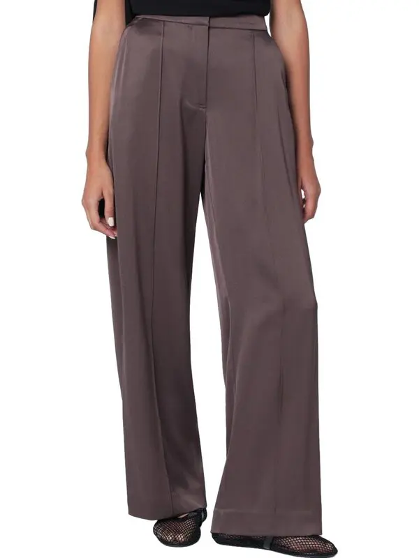 Simkhai Kyra Satin Trousers - Brown