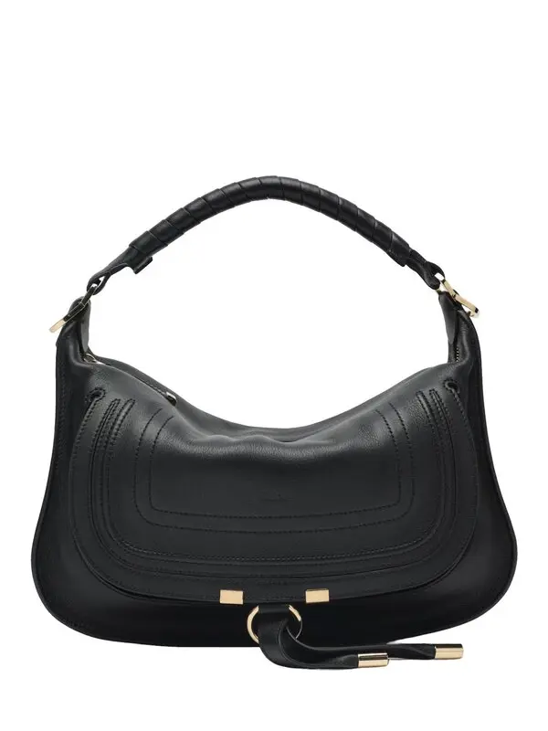 Chloé Small Marcie Leather Bag - Black