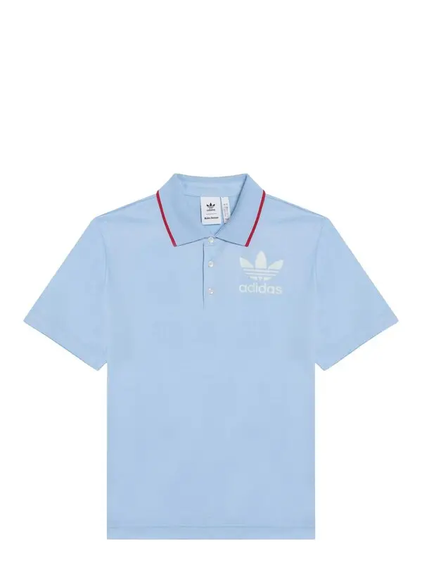 WALES BONNER X ADIDAS Light Polo Shirt With Logo - Blue