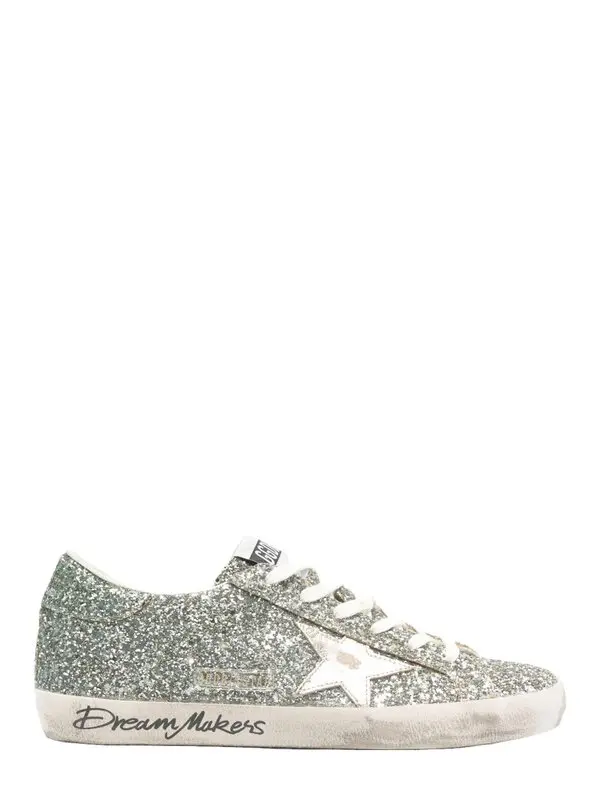 GOLDEN GOOSE Super-star Leather Sneakers - Silver