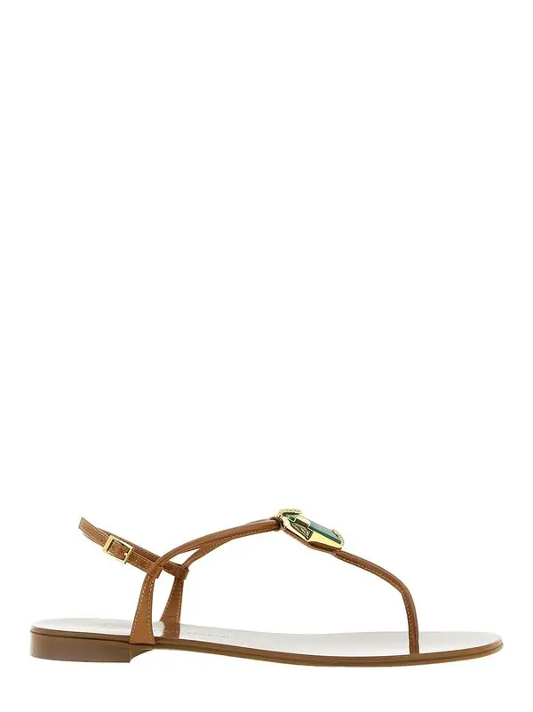 GIUSEPPE ZANOTTI Ganass Thong Sandals - Brown