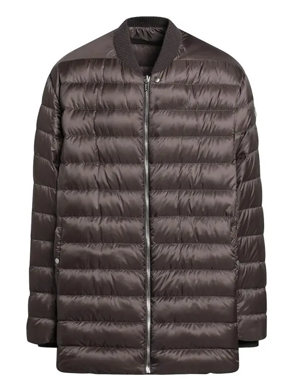 MONCLER + RICK OWENS Quilted Zip-up Down Jacket - Brown