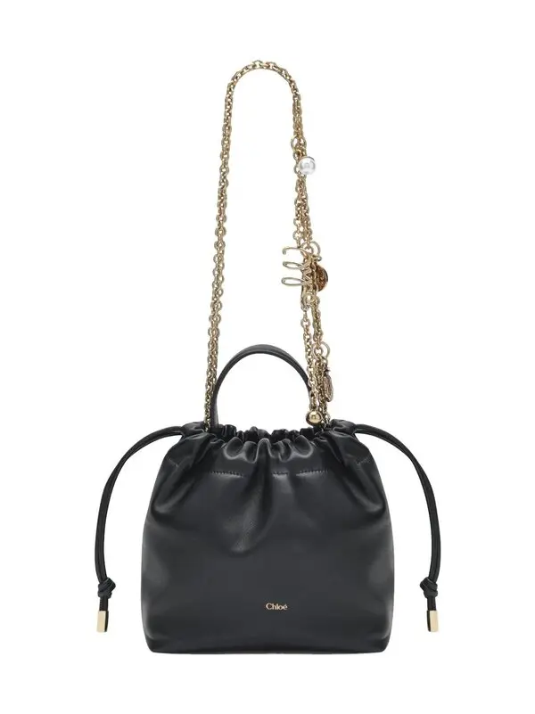 Chloé Mini Shoulder Bag With Chain - Black