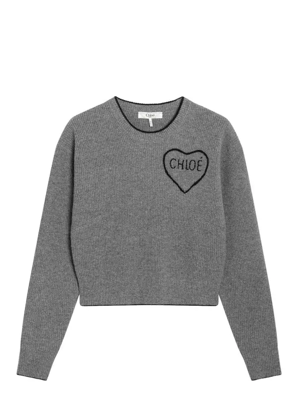 Chloé Wool And Cashmere Sweater - Grey