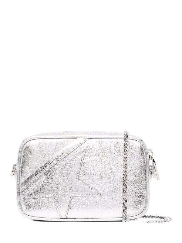 GOLDEN GOOSE Star Mini Crossbody Bag - Silver