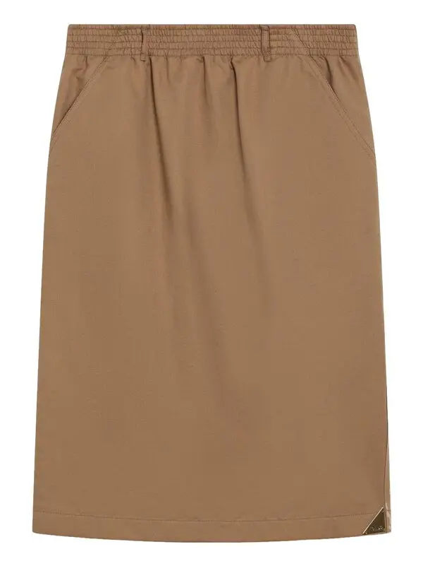 Chloé Midi Pencil Skirt - Brown