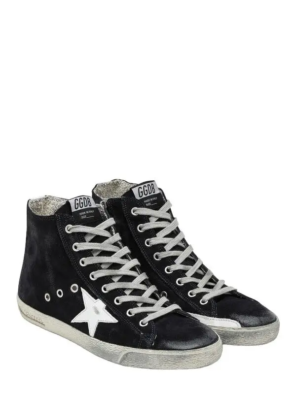 GOLDEN GOOSE Francy High-top Sneakers - Blue