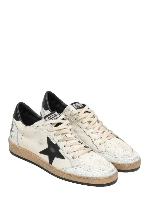 GOLDEN GOOSE Ball Star Leather Trainer - White