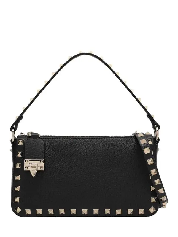 Valentino Garavani Small Rockstud Shoulder Bag - Black