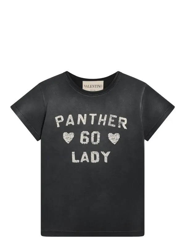 Valentino Garavani Panther Lady T-shirt - Black