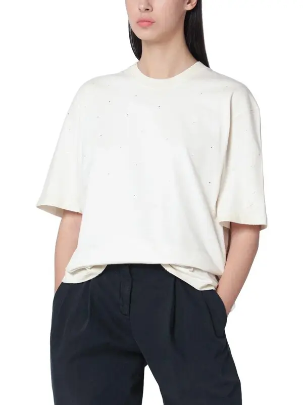 GOLDEN GOOSE Cotton Star T-shirt - White