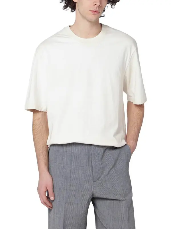 GOLDEN GOOSE Vintage Cotton Star T Shirt - White