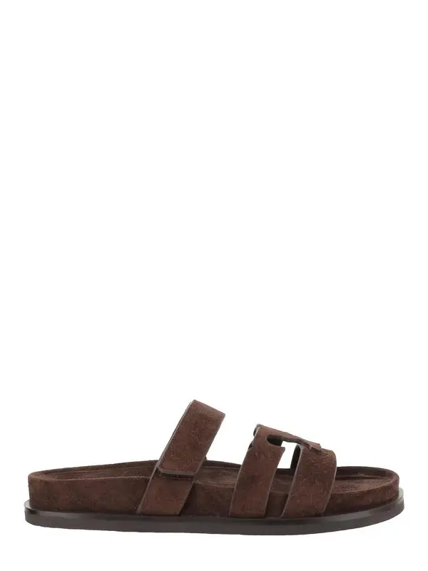 Tory Burch Ines Suede Slides - Brown