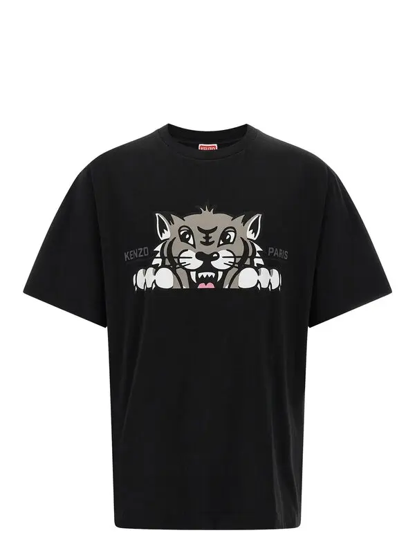 Kenzo Printed T Shirt - Black