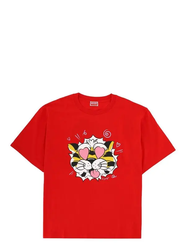 Kenzo Wild Tiger' T Shirt - Red