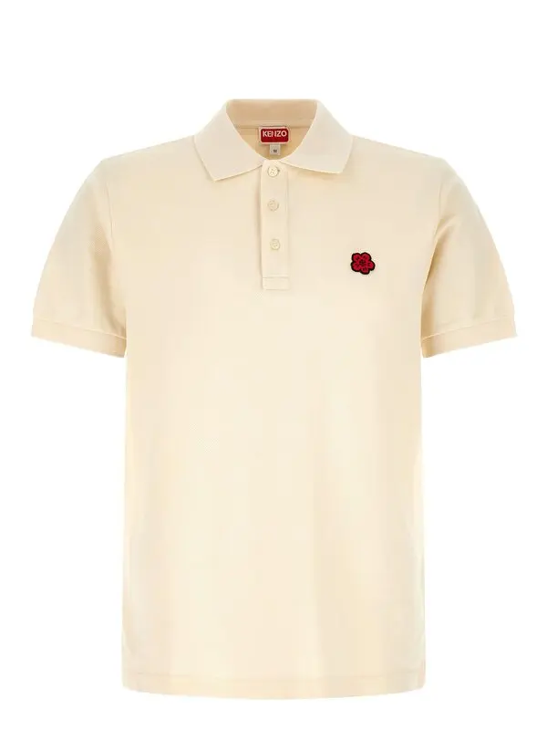 Kenzo Boke Flower' Polo Shirt - Beige