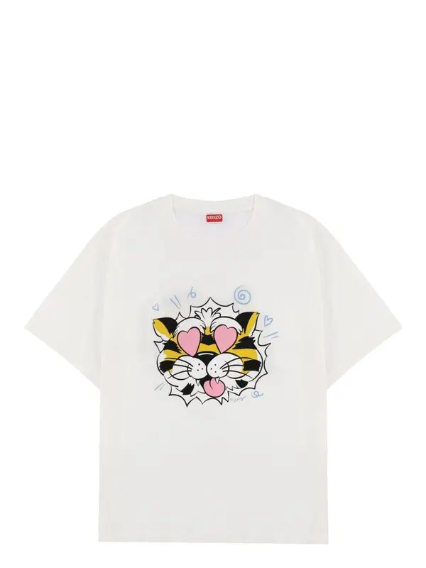 Kenzo Wild Tiger' T Shirt - White