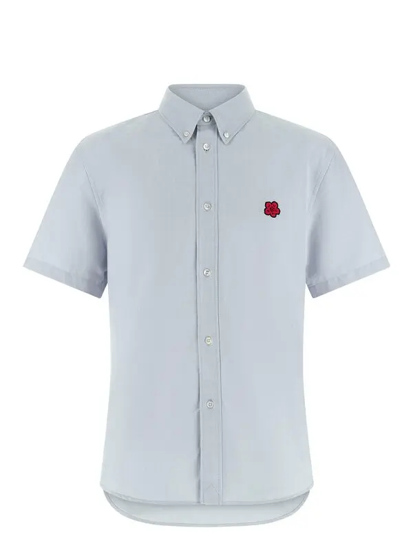 Kenzo Boke Flower Crest' Shirt - Light Blue