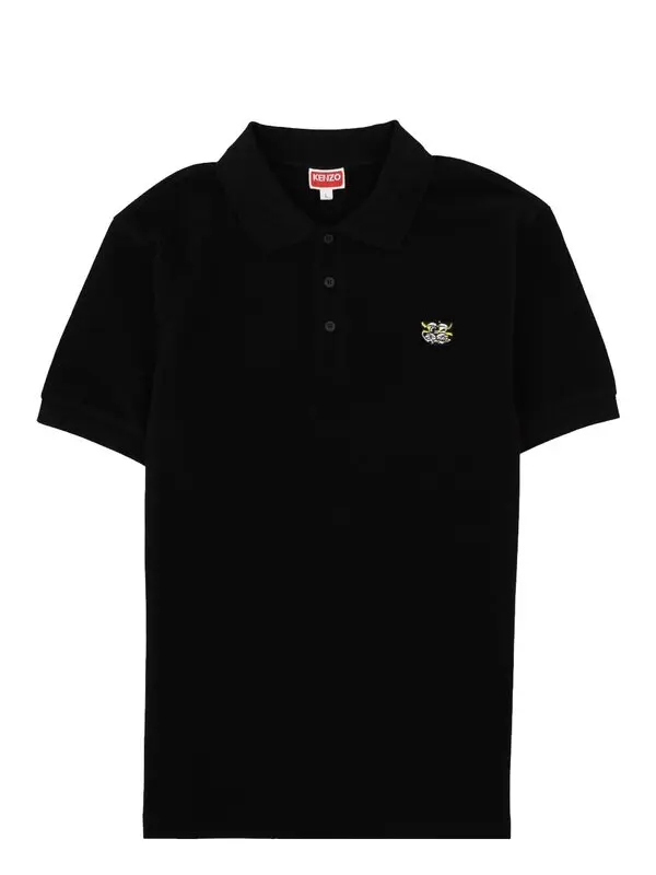 Kenzo Polo With Logo - Black