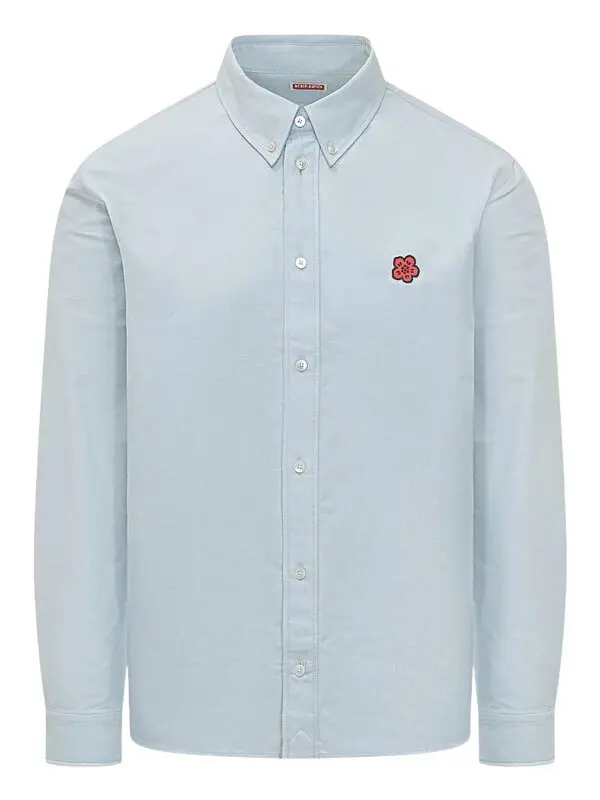 Kenzo Boke Flower Cotton Shirt - Clear Blue