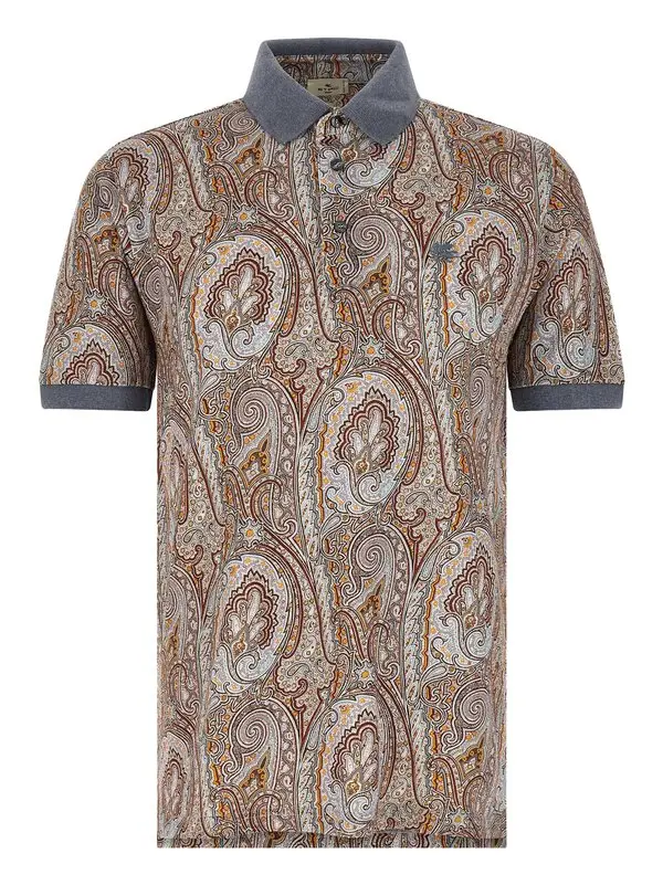 Etro Arnica Paisley' Polo Shirt - Multicolor