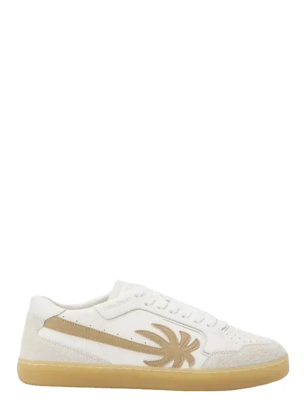 Palm Angels Low Top Sneakers - White - Beige
