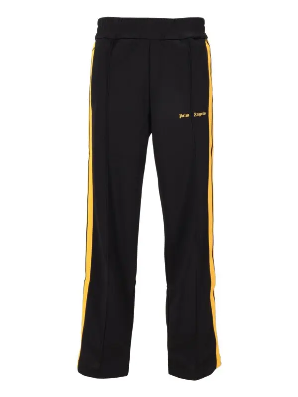 Palm Angels Classic Logo Color Track Pant Black Ye - Black - Yellow
