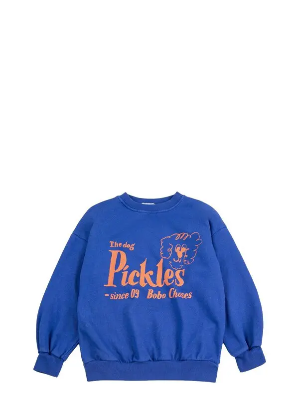 BOBO CHOSES Pickles The Dog' Sweatshirt - Blue