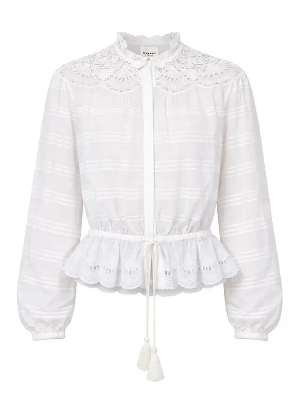 MARANT ETOILE Polly Blouse - White