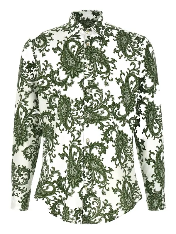 Etro Paisley Ramage' Shirt - Green